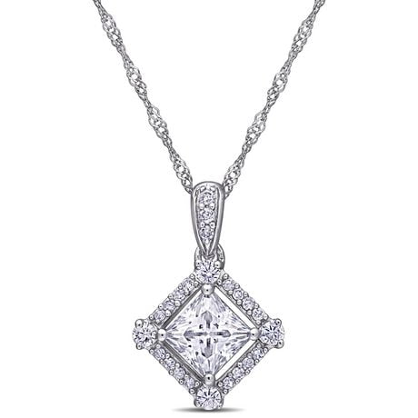 Click here for Miabella 1 Carat T. G.W. Moissanite And 1/10 Carat... prices
