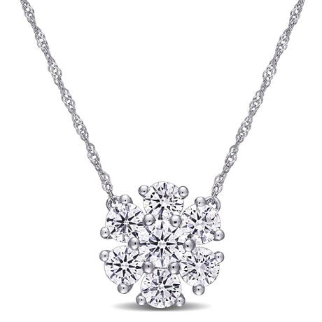 Click here for Miabella 1-3/5 Carat T. W Lab-Grown Diamond 14K Wh... prices
