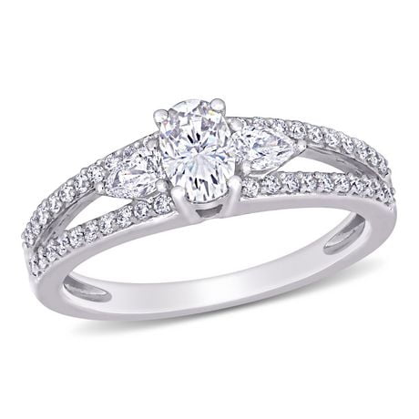 Click here for Miabella 1/2 Carat T. G.W. Moissanite And 1/2 Cara... prices