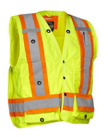 Click here for Forcefield Mens Surveyors Safety Vest Lime S prices