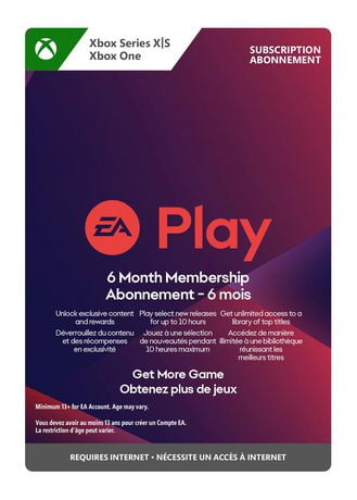 EA Play 6 Month Subscription - Xbox Series X|S and Xbox One [Digital ...