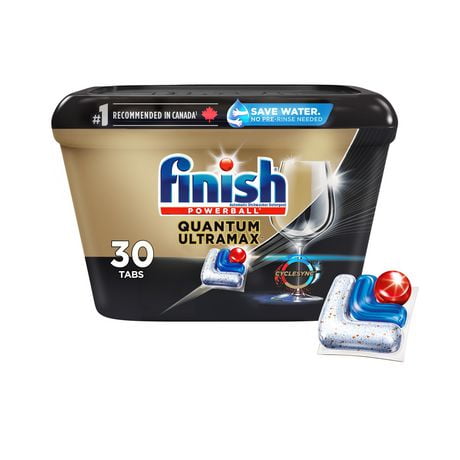 Finish Quantum UltraMax Dishwasher Detergent Tabs, 30 count, 30 ct