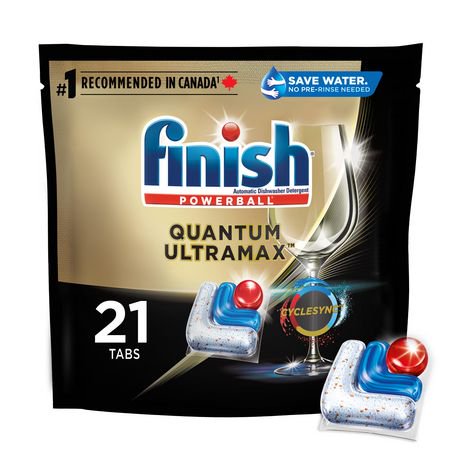 Finish Quantum Ultramax dishwasher detergent pods with Cyclesync*, for ...