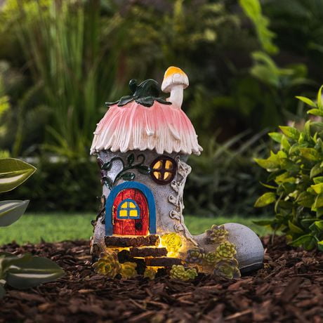 Garden Statues - pink/grey boot | Walmart Canada