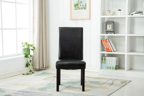 Click here for Topline Home Furnishings Black Parson Side Chair B... prices