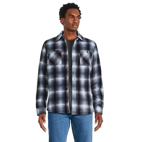 George Men's Fleece Shirt Jacket - Walmart.ca
