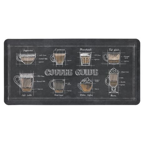 MH Coffee Multi 1'8"x3'6" Kitchen Mat | Walmart Canada