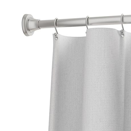 Mainstays Adjustable Tension Shower Curtain Rod with Decorative Finials ...