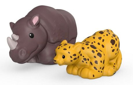 Fisher-Price Little People Leopard & Rhino | Walmart Canada