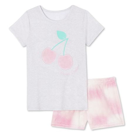 Click here for George Girls Tee And Plush Short Pajamas 2-Piece S... prices