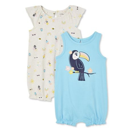 Click here for George Baby Girls Jersey Romper 2-Pack Off-White 0... prices