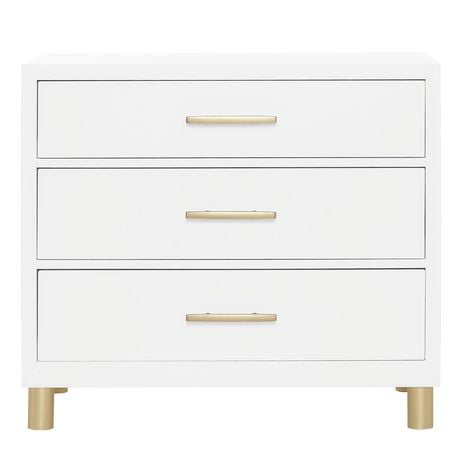 Click here for Evolur Loft Art Deco 3 Drawer Chest  Model #876 Wh... prices