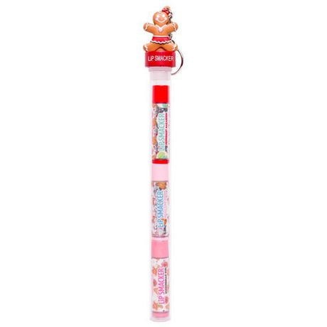 Lip Smackers Lip Smacker Gingerbread Man Trio Cane Lip Balm Gift Set ...