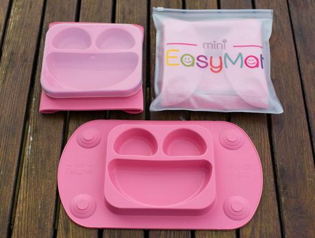 Click here for Easymat Mini Portable Baby Suction Plate Pink prices