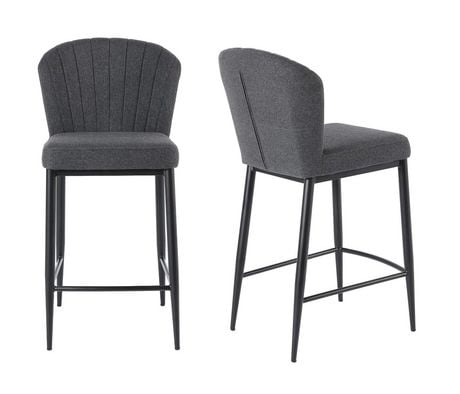 Click here for Heavenly Collection Black Counter Stool Graphite # prices