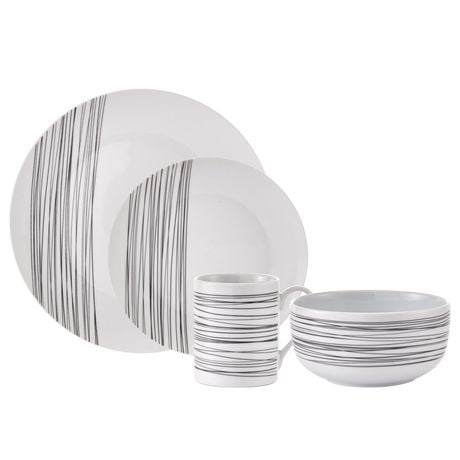 Click here for Safdie & Co. Dinnerset 16Pc Porcelain Cascade Whit... prices