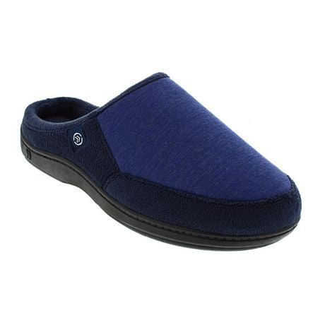 ISOsport by isotoner Men's James Knitted Jersey Hoodback Slippers ...