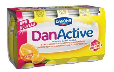 DANONE Danactive Orange 1.5% M.F. Drinkable Probiotic Yogurt - Walmart.ca