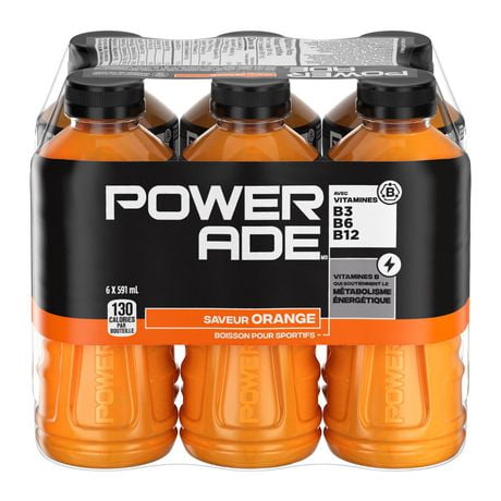 POWERADE Orange 591mL Bottles, 6 Pack | Walmart Canada