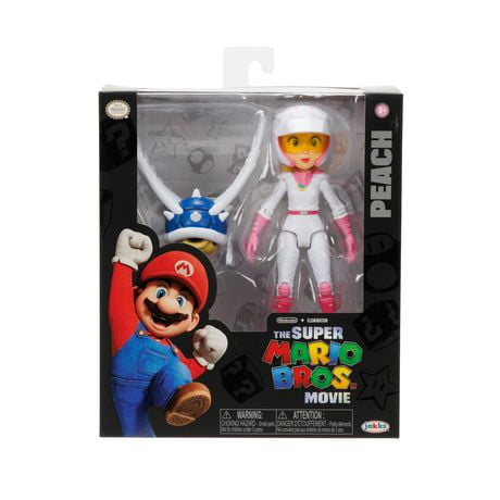 The Super Mario Bros. Movie - Peach Figure with Winged Blue Shell ...