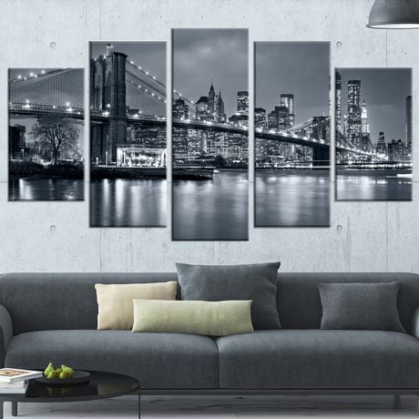 Click here for Design Art Panorama New York City At Night Citysca... prices