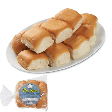 Frontier Bakery Eggless White Pav Buns, 504 g - Walmart.ca