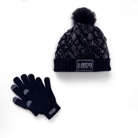 Quilted nylon beanie set - Walmart.ca