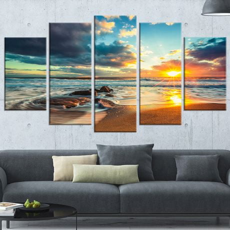 Click here for Design Art Beautiful Cloudscape Over The Sea Moder... prices