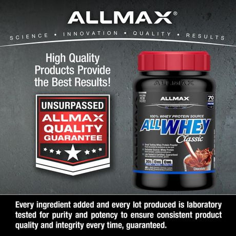 Allmax Allwhey Classic Whey Protein Chocolate Powder | Walmart Canada