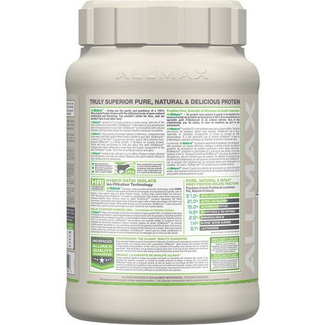 Allmax Isonatural Whey Protein Isolate Chocolate Supplement Powder ...