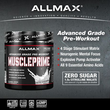 Allmax Muscleprime Prime Pre workout Supplement Powder | Walmart Canada