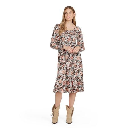 Mexx Women’s Tiered Dress with Smocking | Walmart Canada