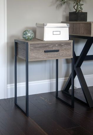 Click here for Jr Home Collection Bronwin Side Drawer Dark Rusted... prices