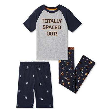 George Boys' Jersey Pajamas 3-Piece Set | Walmart Canada