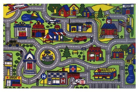 Click here for Fun Rugs Rectangle Multi-Colored Driving Time Nylo... prices