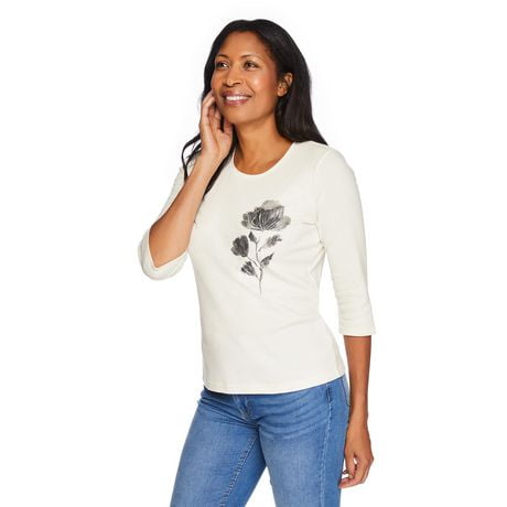 Penmans Women's 3/4 Sleeve Crew Neckline Top - Walmart.ca