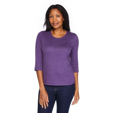 Penmans Women's 3/4 Sleeve Crew Neckline Top - Walmart.ca