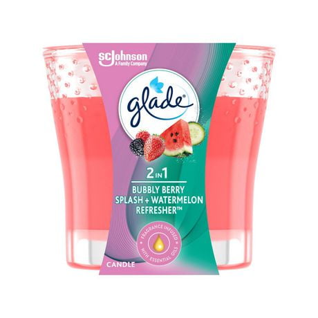 Glade® Scented Candle Air Freshener, Bubbly Berry Splash and Watermelon ...