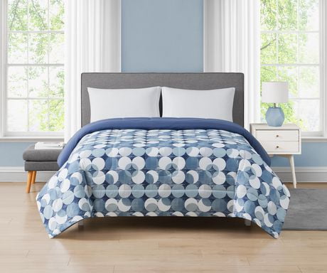 Mainstays Printed Reversible Comforter, 1 piece, Available in Twin: 66 ...