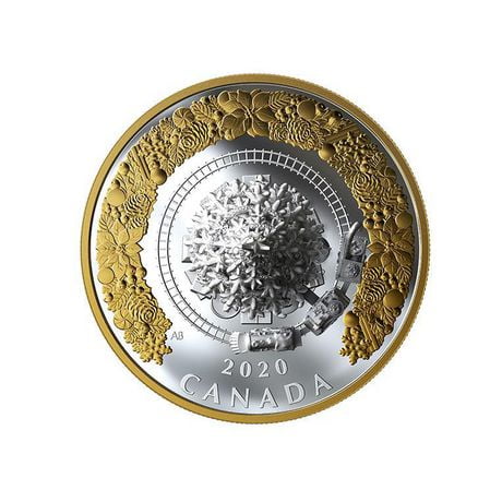 Royal Canadian Mint - 5 oz. Pure Silver Coin - Christmas Train - 2020 ...