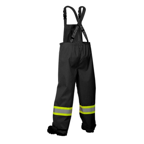 Click here for Forcefield Mens Safety Rain Bib Pant Black L prices