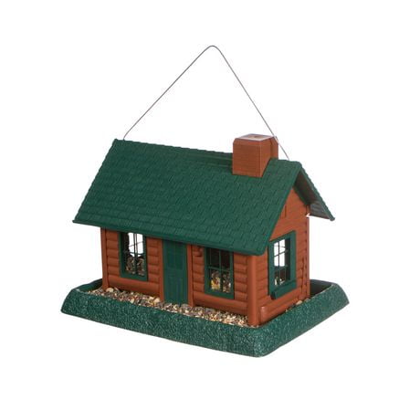 Click here for North States Large Log Cabin Birdfeeder - Brown Br... prices