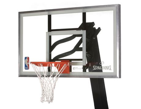 Spalding The Beast Glass 60" Backboard Portable Basketball System ...