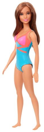 Click here for Barbie Doll Brunette  With Blue  Pink And Orange S... prices
