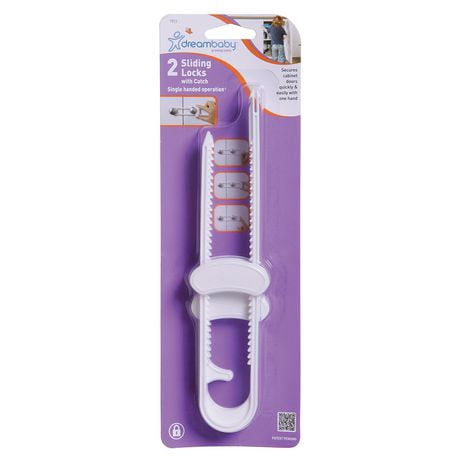 Click here for Dreambaby Sliding Lock With Catch - 2Pk White prices