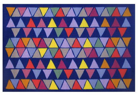 Click here for Fun Rugs Rectangle Multi-Colored Pyramid Party Nyl... prices