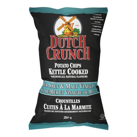 Old Dutch Old Durch Dutch Crunch Sea Salt & Malt Vinegar Potato Chips ...