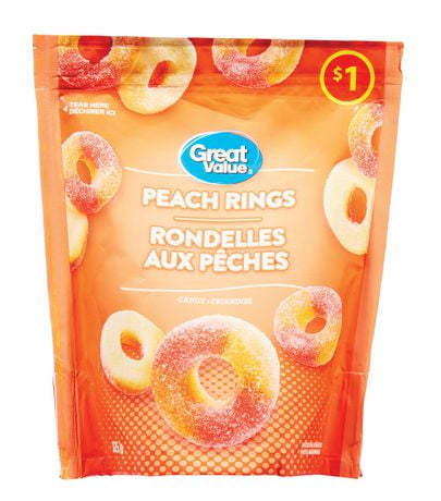 Great Value Peach Rings Candy | Walmart Canada