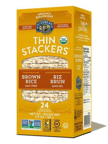 Lundberg Rice Thins Org Brown Salt Free | Walmart Canada