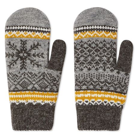 Time and Tru Women's Jacquard Mittens - Walmart.ca